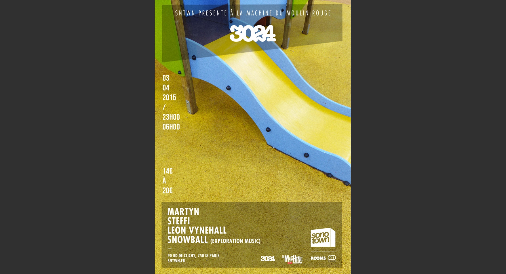 SNTWN présente 3024 w/Martyn - Kiblind