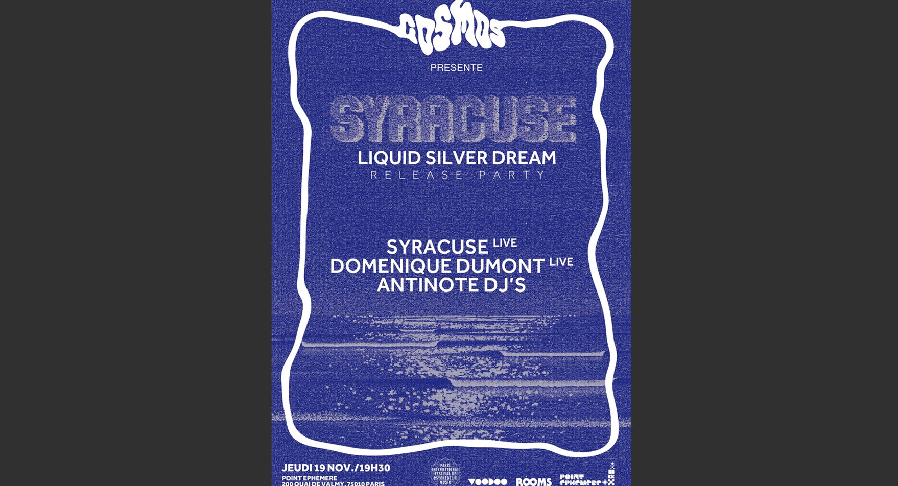Cosmos pres. Syracuse Release Party - KIBLIND